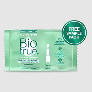 Free Biotrue Hydration Boost Eye Drops - Only Free Samples